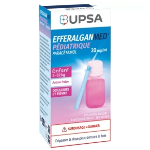 EFFERALGAN PEDIATRIQUE (Paracétamol) 30mg/ml Enfant (90ml)