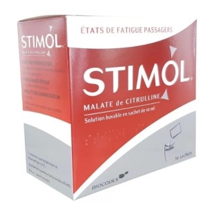 Stimol Malate de Citruline 1g/10 ml 36 sachets Fatigue passagère ...